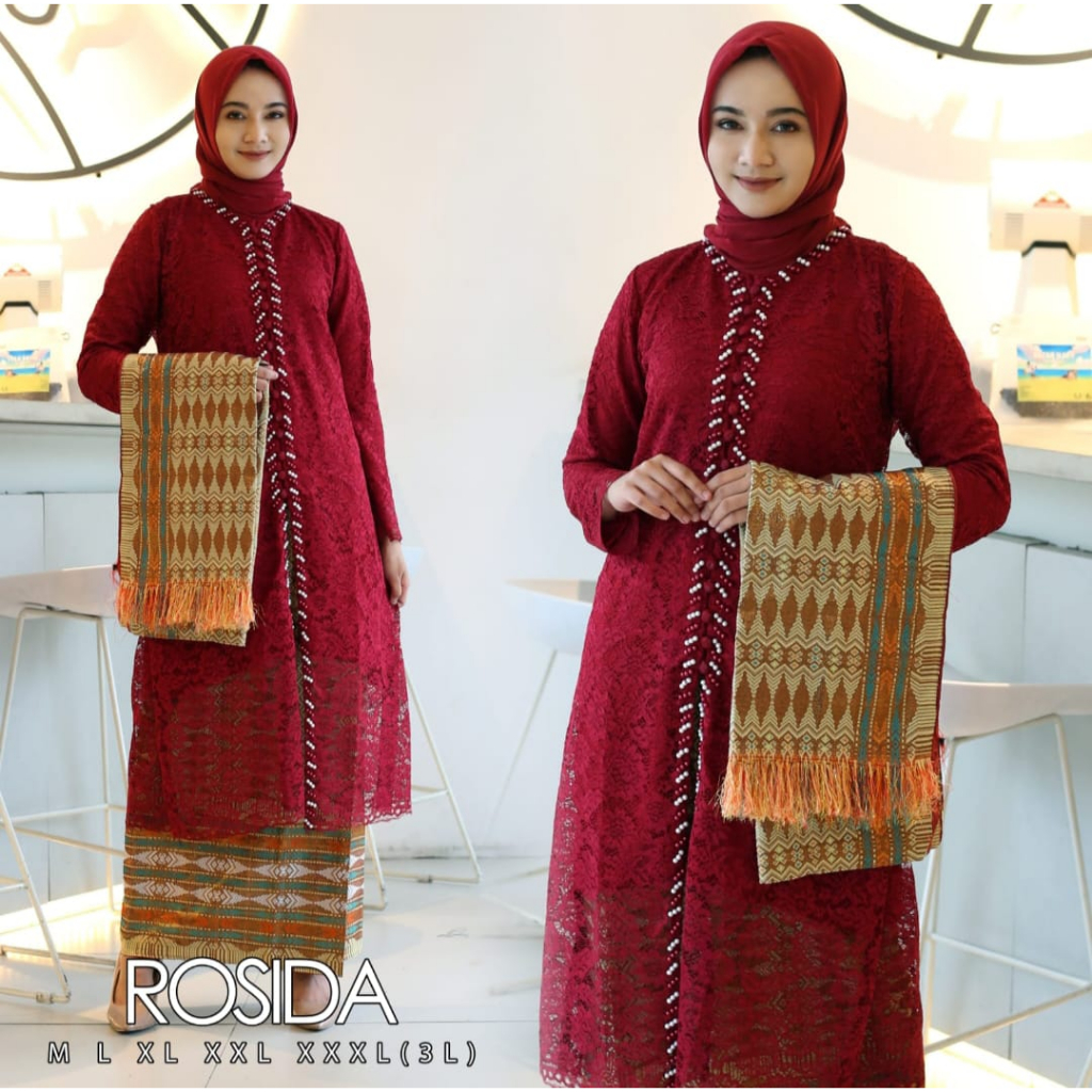 A Thousand Button Kebaya Suits For A Thousand And Songket Shawl ...