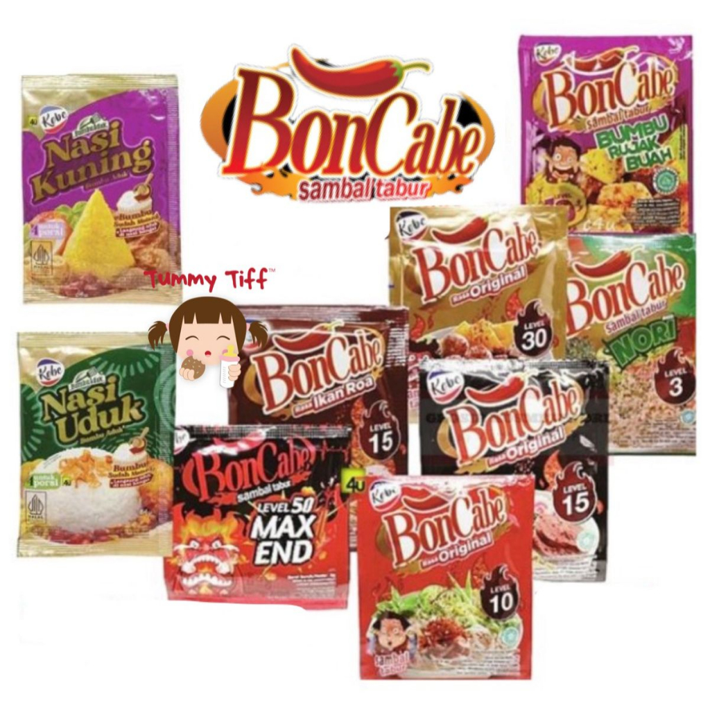 Bon Chili sachet/Boncabe sachet Bottle level 10/level 15/level 30 lvl ...