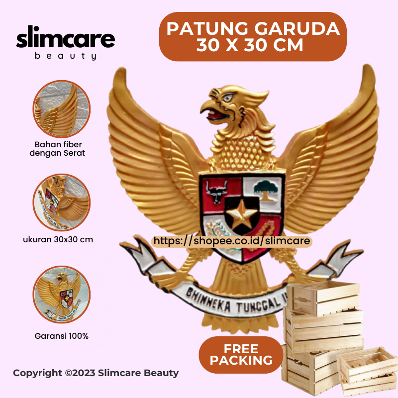 HIASAN DINDING Garuda Pancasila Wall Decoration Fiber Symbol Of The ...