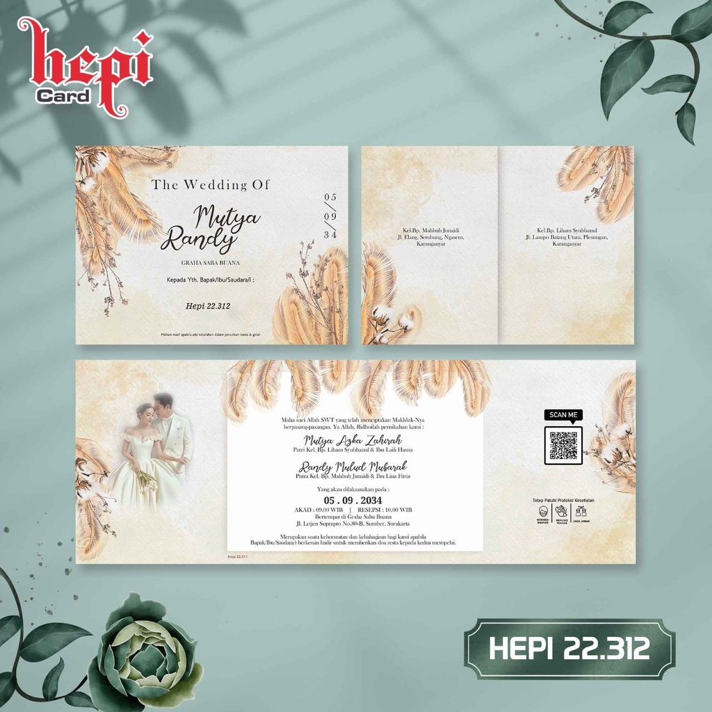 Wedding Invitation/Blank Wedding Invitation 22,312/ soft cover Invitation/Aesthetic Invitation ...