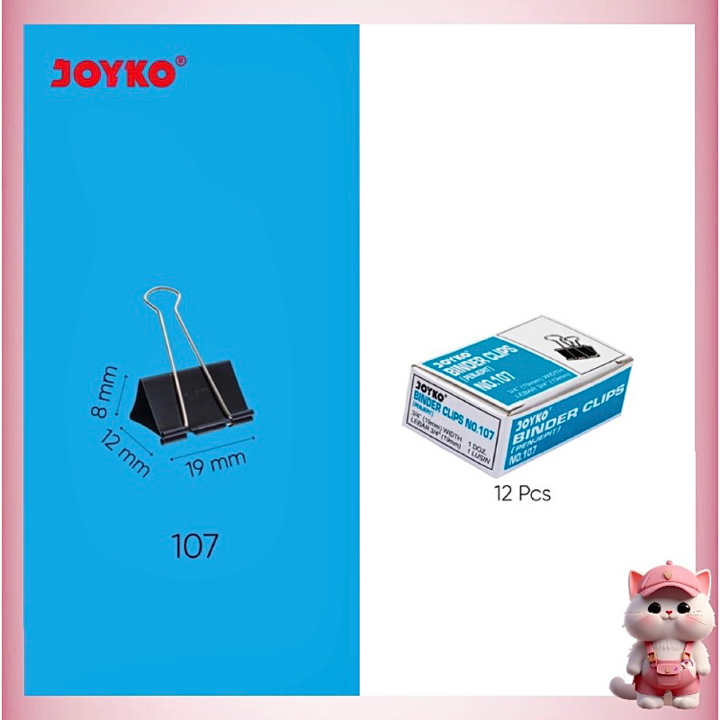 N112 Paper Clip/Binder Clip/Binder Clip No.107 Joyko | Shopee Philippines