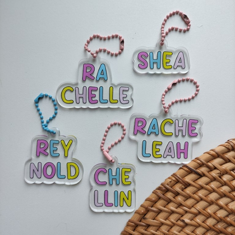 GANTUNGAN Pepper/printing Bag Hanger/FREE Name KEYCHAIN/Name KEYCHAIN ...