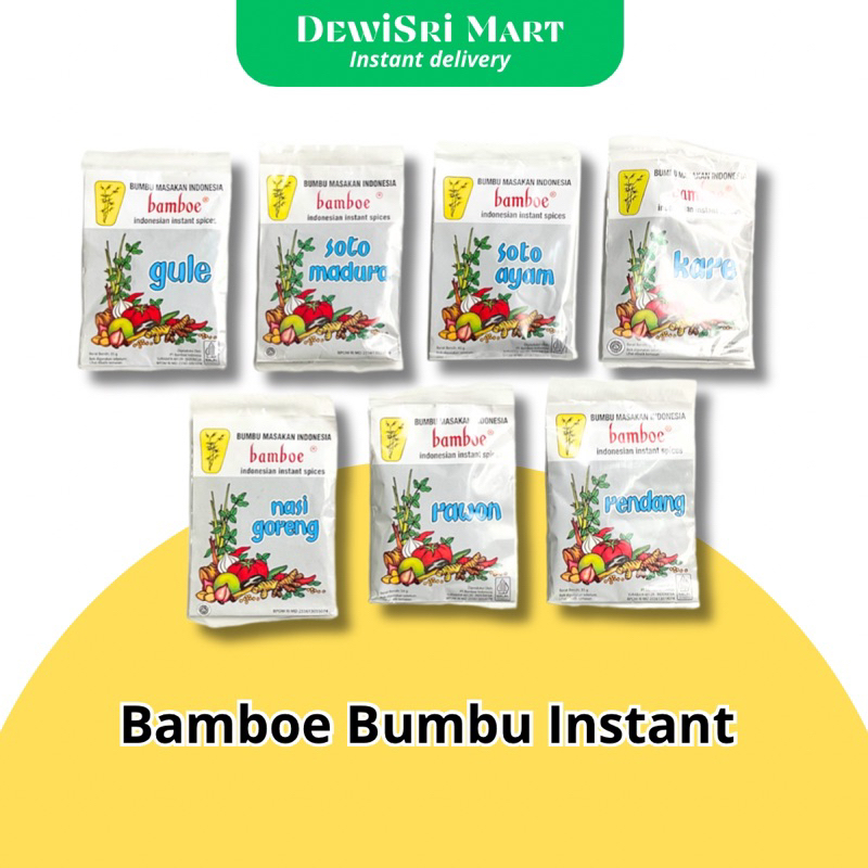Bamboe Instant Seasoning Rawon Soto Madura Chicken Kare Gule Fried Rice ...
