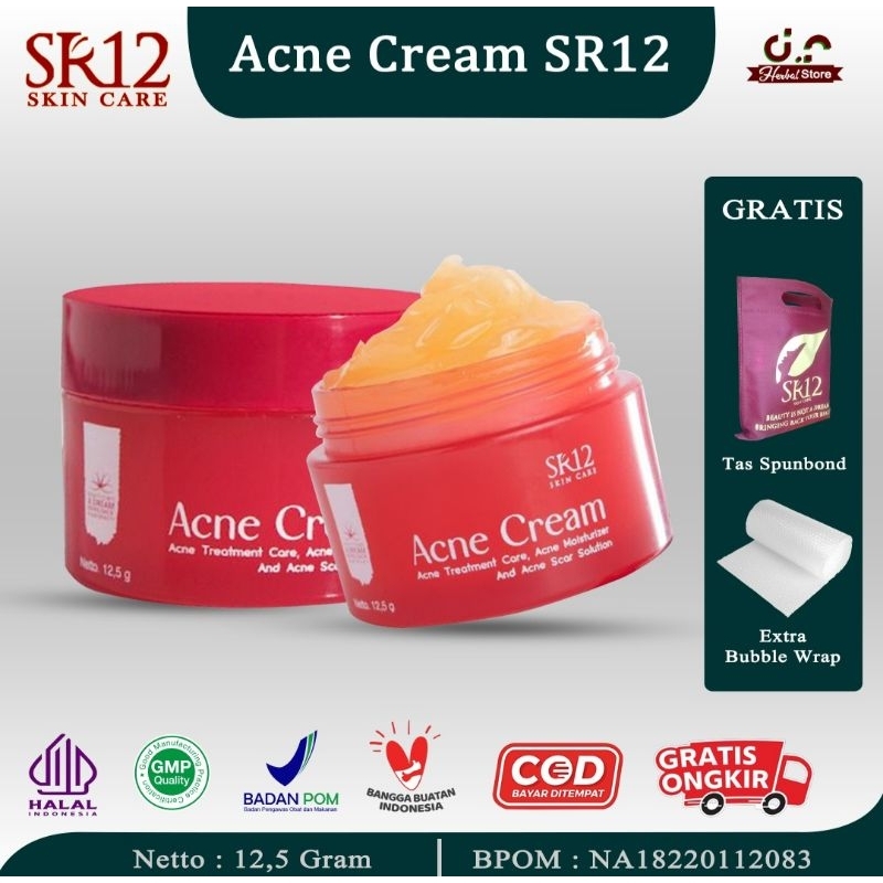Acne Cream SR12 Skincare Acne Treatment Cream Treats Acne Fades Acne ...