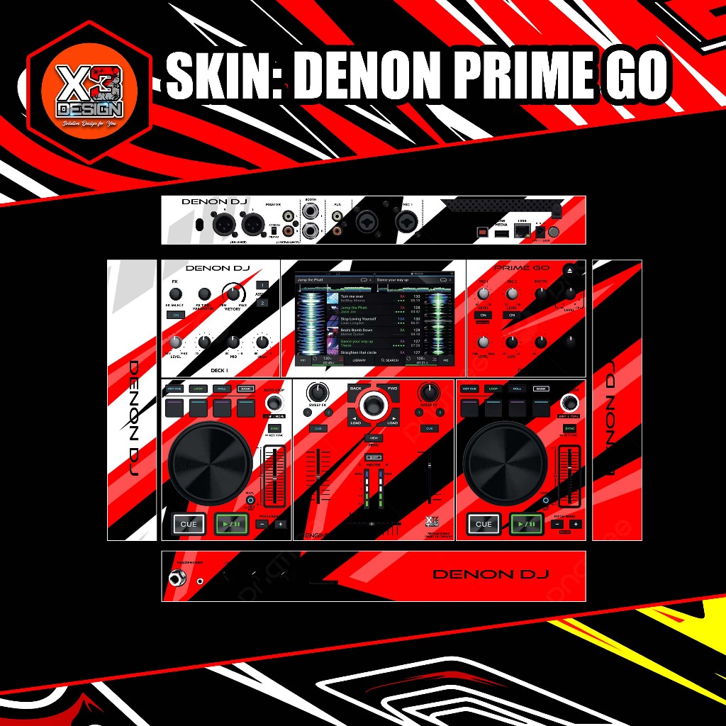 Skinz DENON PRIME GO ALL VARIAN Color & CUSTOM (STICKER) | Shopee ...