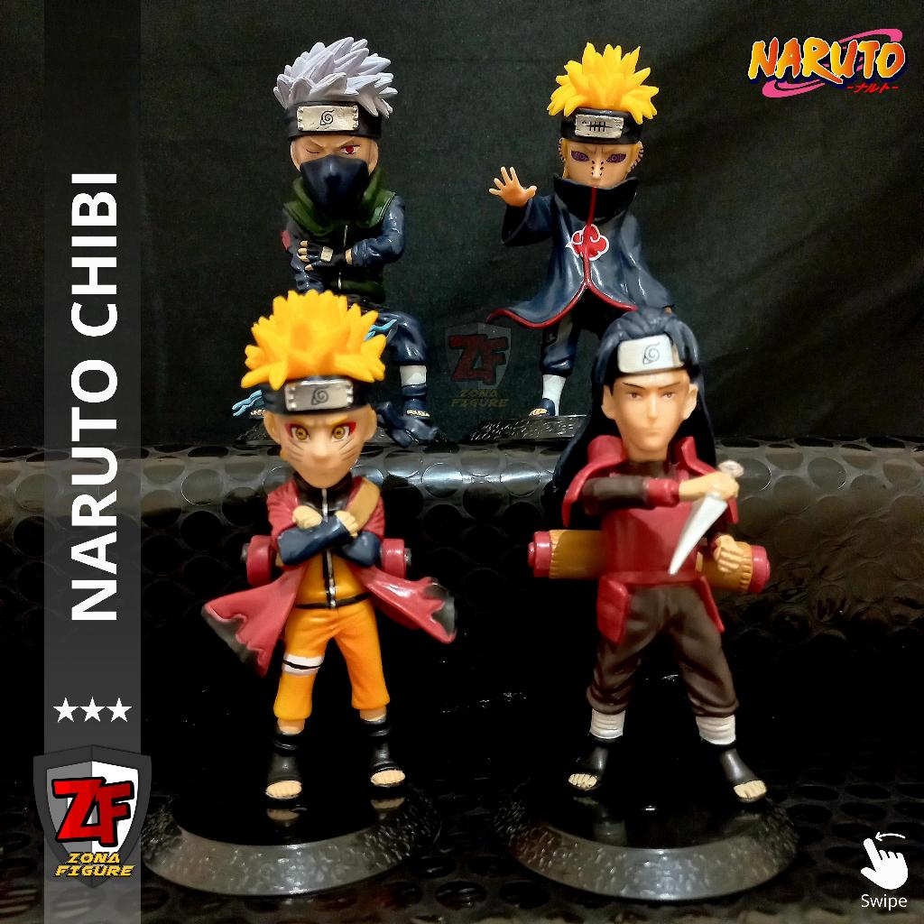 Naruto Chibi Set of 4 Naruto Action Figures Toys | Shopee Philippines