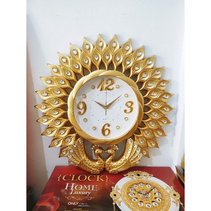 Jumbo peacock clock/large sultan clock/aesthetic wall clock NK-27 ...