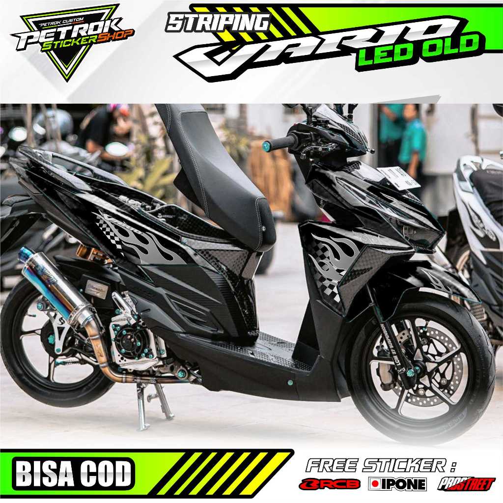 Striping Variations Of HONDA VARIO LED OLD Fire Design/STICKER LIST ...