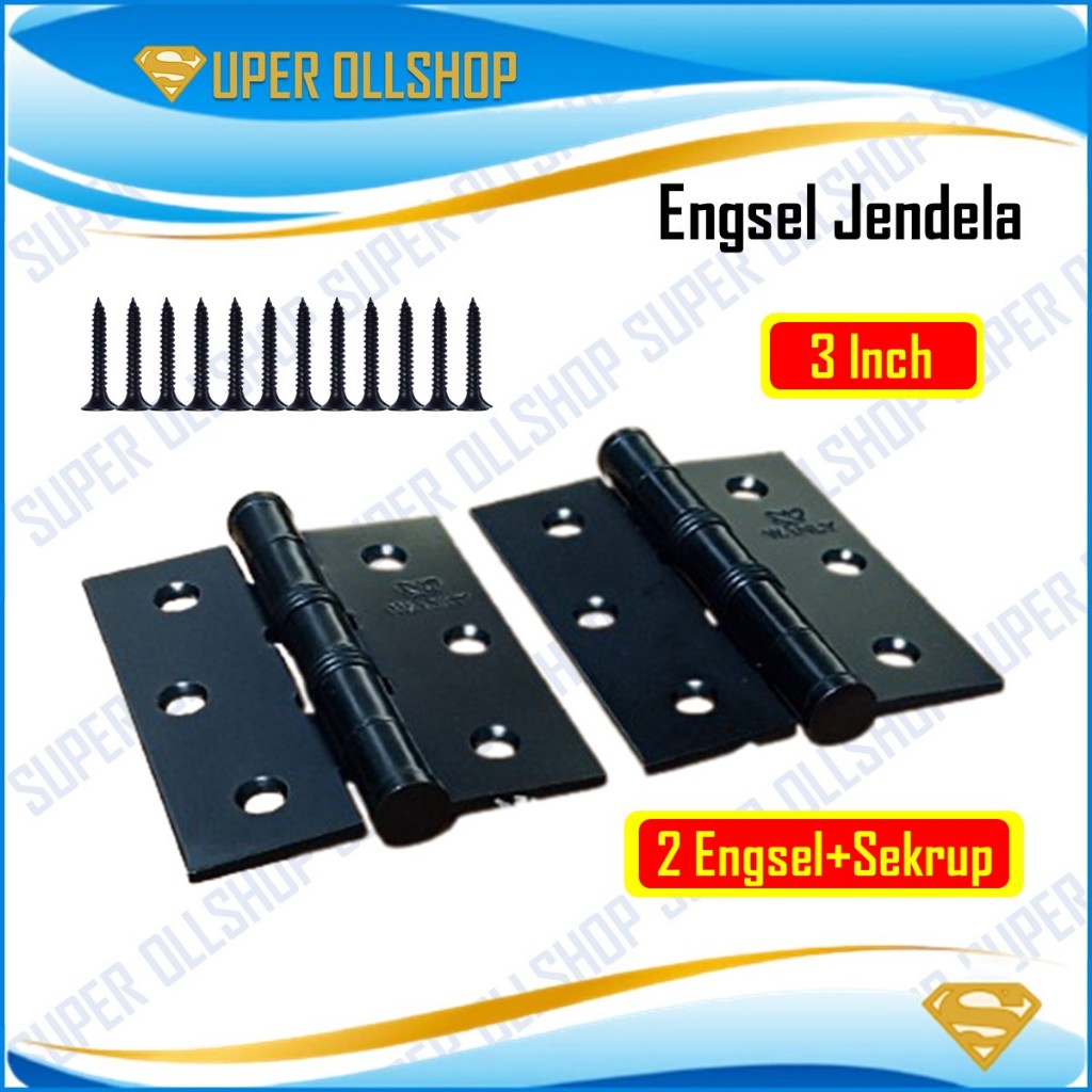 HITAM House Door Hinges Black Doff 3 Inch 4 Inch 5 Inch Door Hinges ...