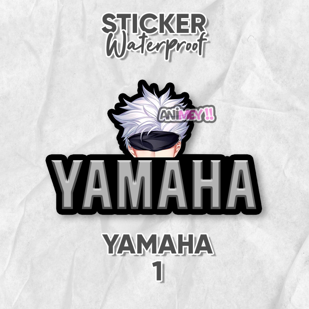 Gojo Satoru Logo Yamaha Sticker/Waterproof Anime Sticker | Shopee ...