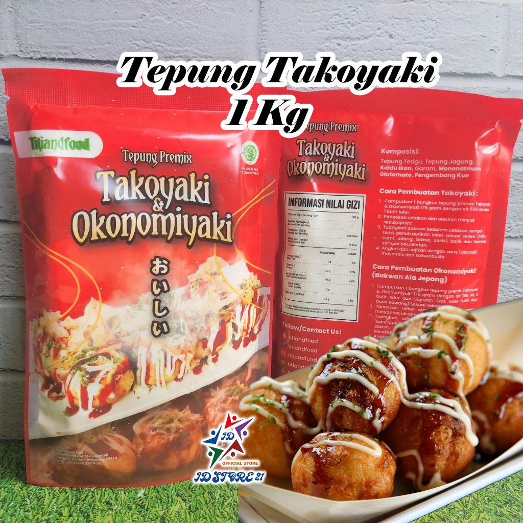 Takoyaki Premix Flour 1kg okonomiyaki Flour HALAL | Shopee Philippines