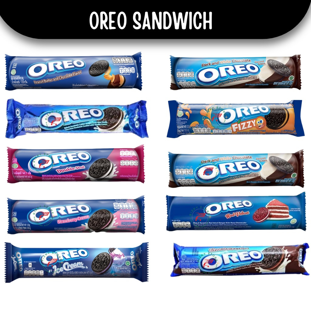 Oreo Sandwich Biscuits Halal Free Bubble Wrap and Thick Box | Shopee ...