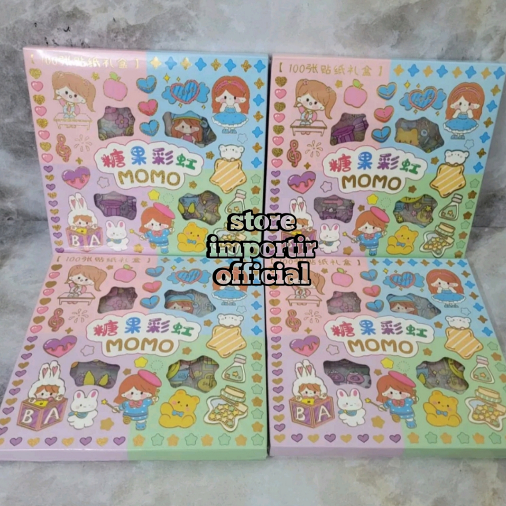 Momo Sticker Contents 100 Sheets 1205 Random Motifs Cute Momo Picture ...