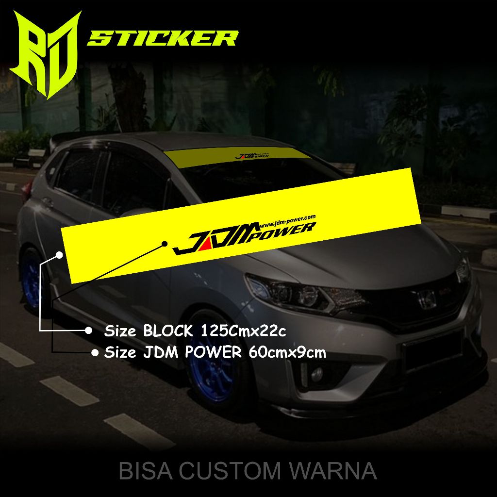JDM POWER CAR WINDSHIELD STICKER | Shopee Philippines