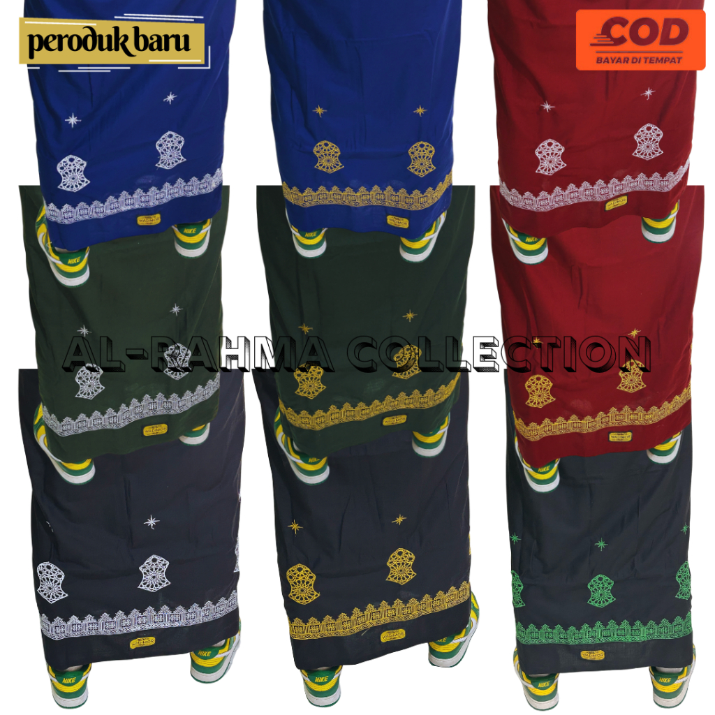 AL RAHMA - Wadimor Sarong Color Embroidered Trompah Motif Embossed Cool ...