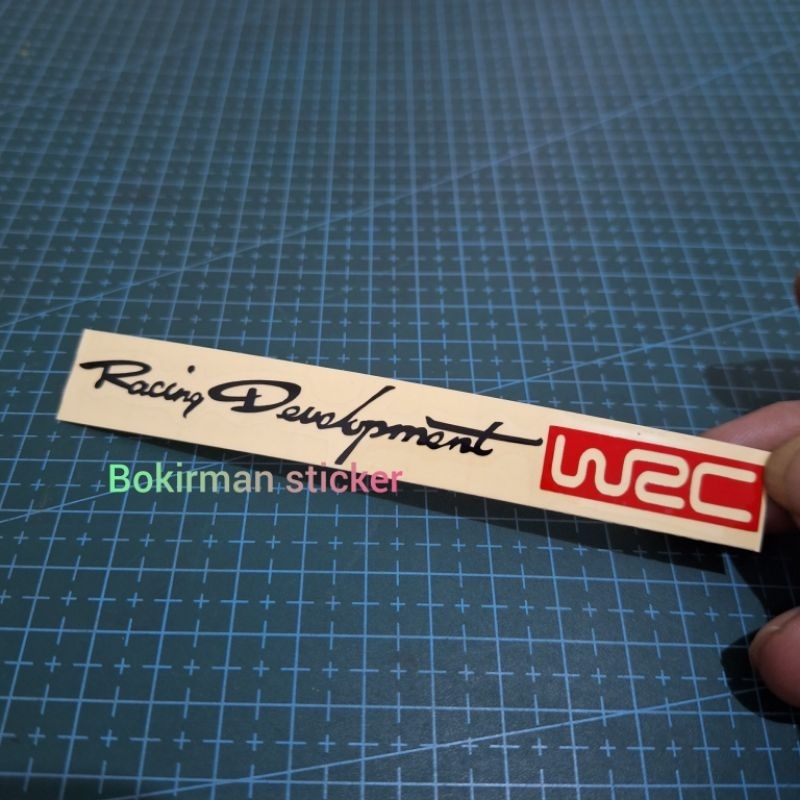 Sticker RACING DEVELOPMENT WRC CUTTING | Shopee Philippines