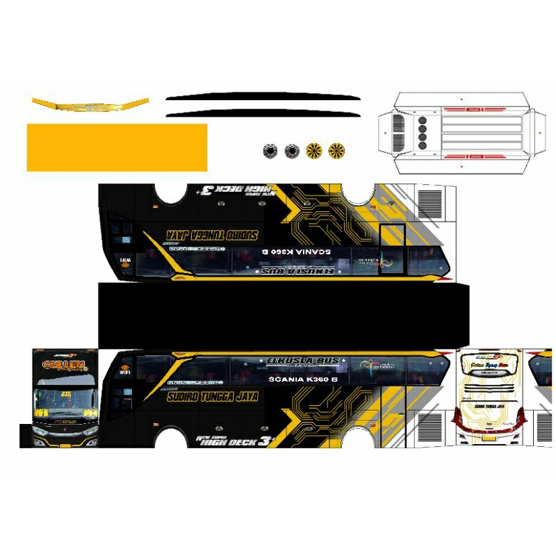 Diy Miniature Pattern Bus STJ Cullen 1/50 Papercraft | Shopee Philippines