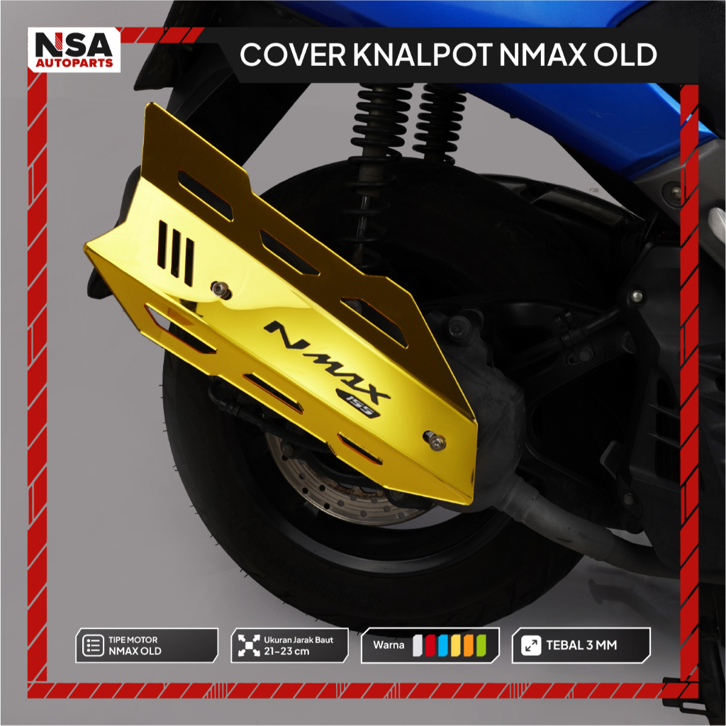Nmax 155 EXHAUST SHIELD OLD NMAX EXHAUST COVER OLD NMAX EXHAUST COVER ...