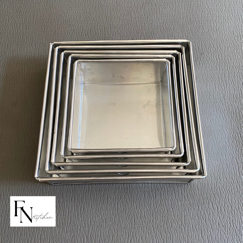 SQUARE PAN SIZE 16/18/20/22/24 6cm HIGH | BOXED CAKE PAN | BIRTHDAY ...
