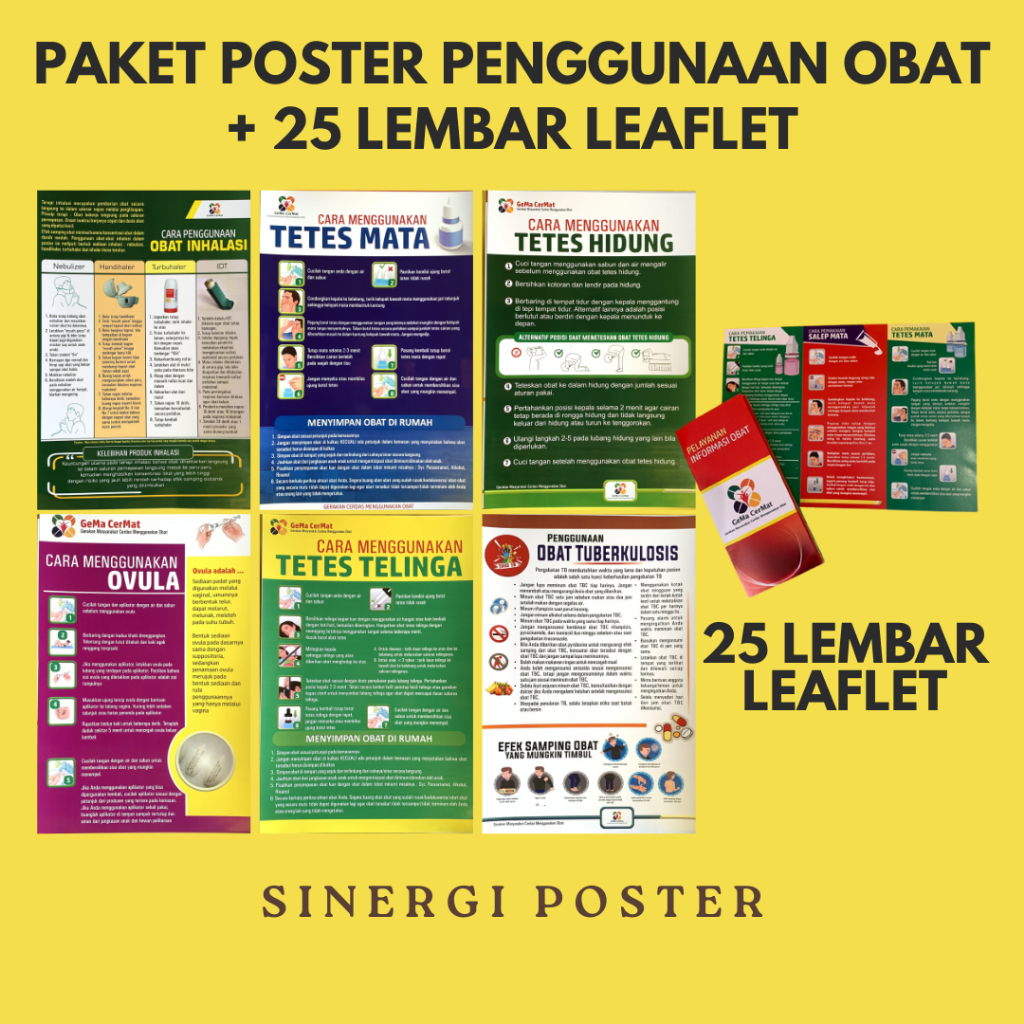 Poster Package| Drug Use Poster Package + Leaflet PIO | Drug Information Service Leaflet ...