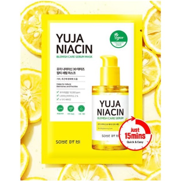 Somebymi Some By Mi - Yuja Niacin Blemish Care Serum Mask Sheet 25gr ...
