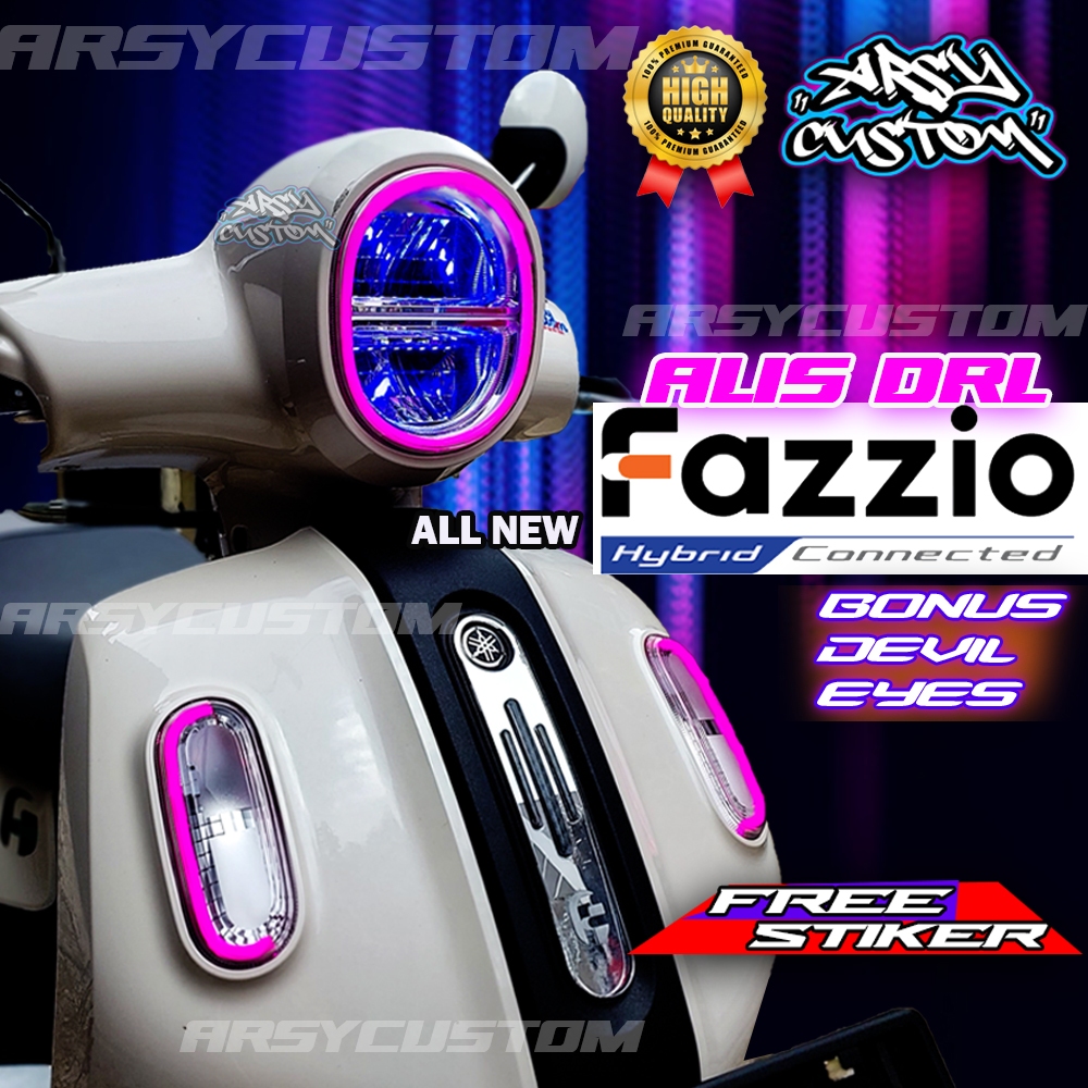 Fazzio LED Eyebrow Lamp Eyebrow Headlamp Turn Signal Devil Eyes Eyebrow ...