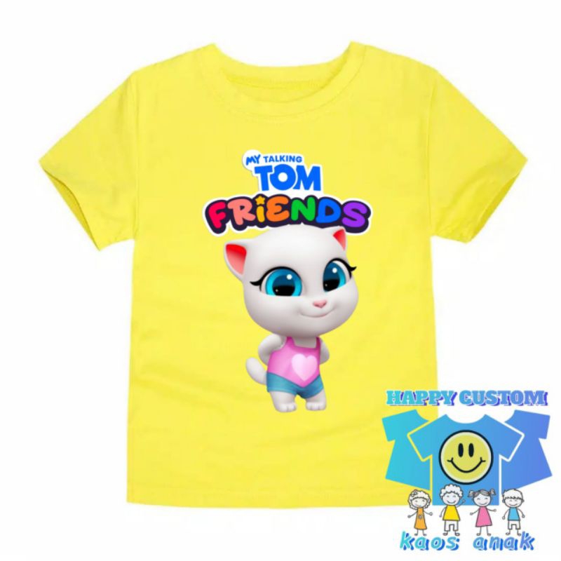 My Talking TOM FRIENDS cute animated children's clothes | Shopee ...