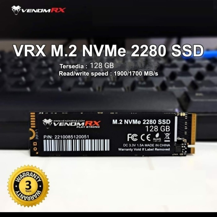 Ssd M.2 NVMe 128GB VenomRX Venom RX | Shopee Philippines