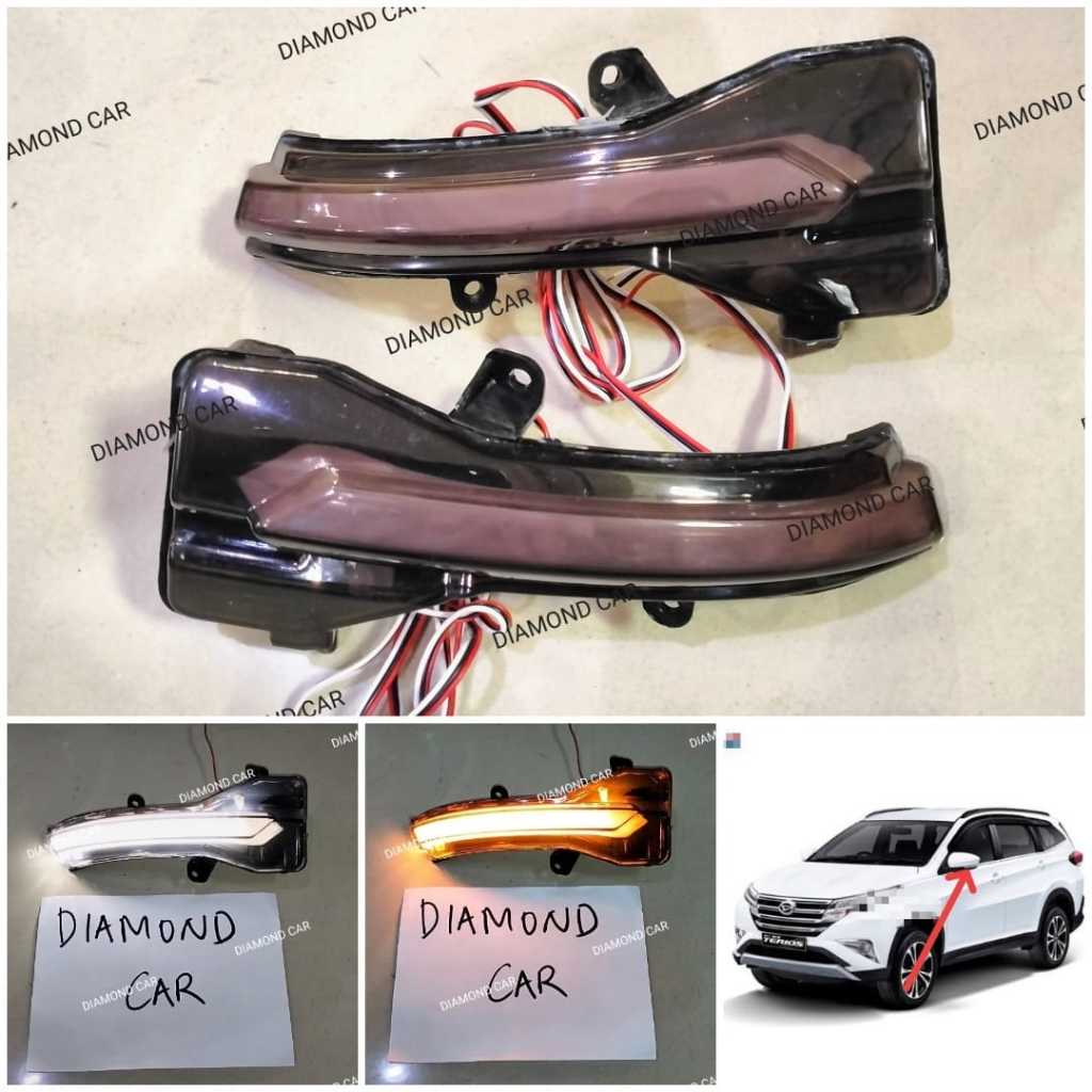 ALL NEW RUSH/TERIOS 2018 LED RUNNING MIRROR LIGHTS | Shopee Philippines