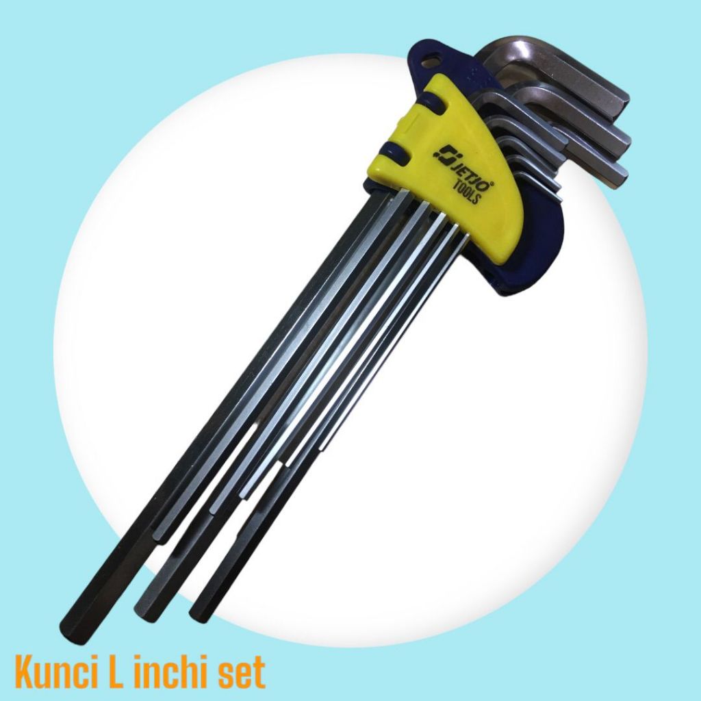 Jetjo or Lakoni Inch L-shaped wrench set (8pcs) | Shopee Philippines
