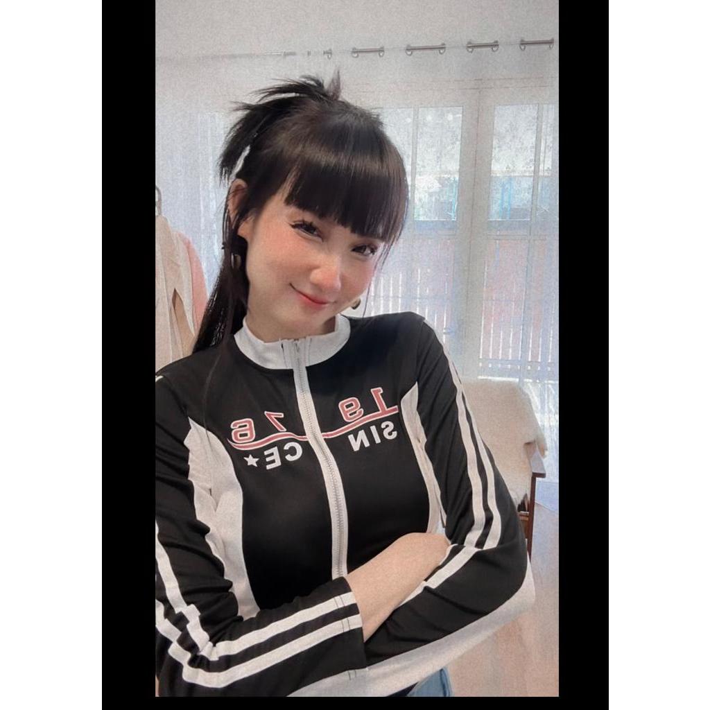 [94902] Sporty Zipper Top | Shopee Philippines