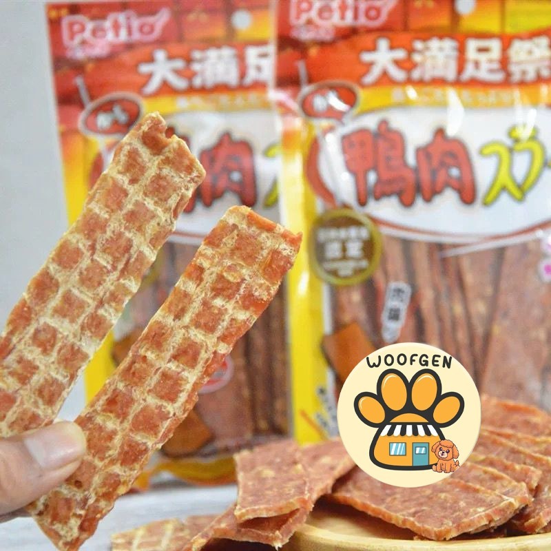 Petio long jerky Japanese Duck Dog snack 140gr | Shopee Philippines