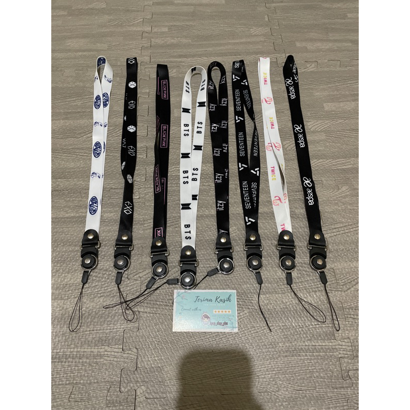 GANTUNGAN HP Kpop cell phone lanyard kpop lanyard bts newjeans exo blackpink itzy seventeen ...