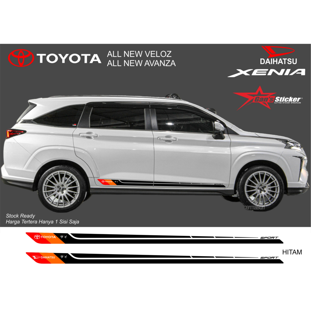 Sticker all new avanza 2022 2023 al new veloz 2022 2023 all new xenia ...