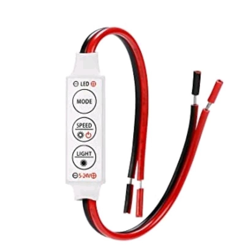 Led Dimmer Controller 5V-12V-24V Led Strip Flashing Module 1 Line ...
