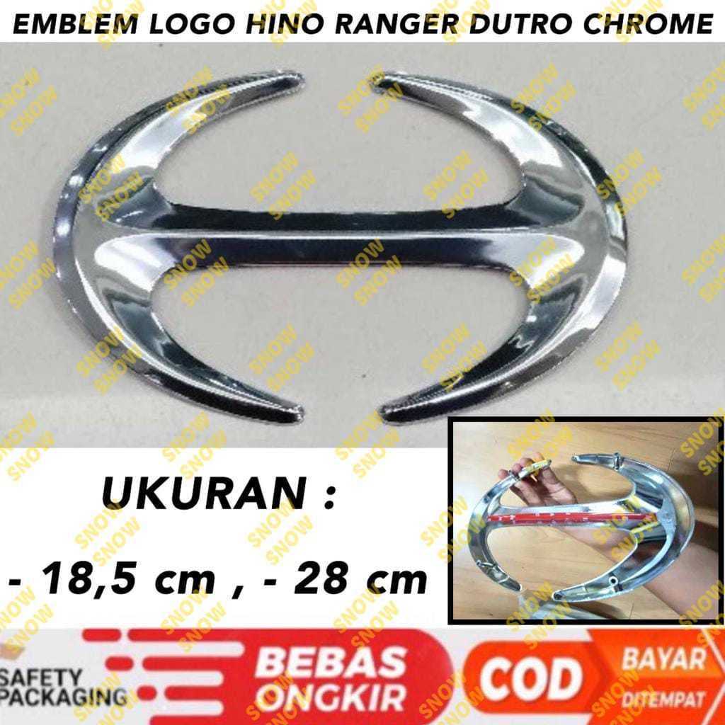Chrome Lohan Hino Dutro Ranger Lohan Truck Front Logo Emblem | Shopee ...
