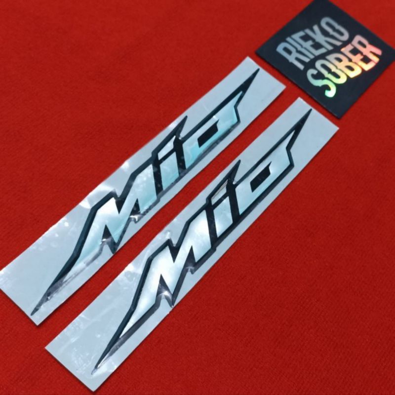 Chrome Embossed Resin Mio Logo Sticker | Shopee Philippines