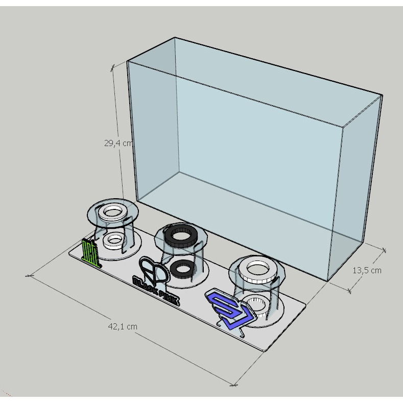 Custom Lightstick Rack/Custom Acrylic Lightstick Box/NCT x BLPI x Super ...