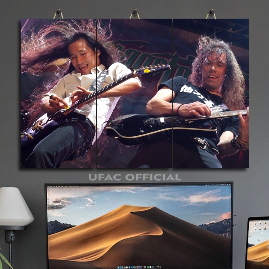 HIASAN DINDING KAYU Dragonforce 45X30 Multipanel Drummer Wooden Poster ...