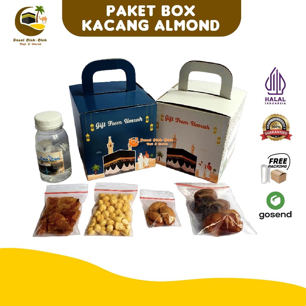 Packets By Hajj and Umroh Water Zam - zam ori + Almond Arabic Beans ...