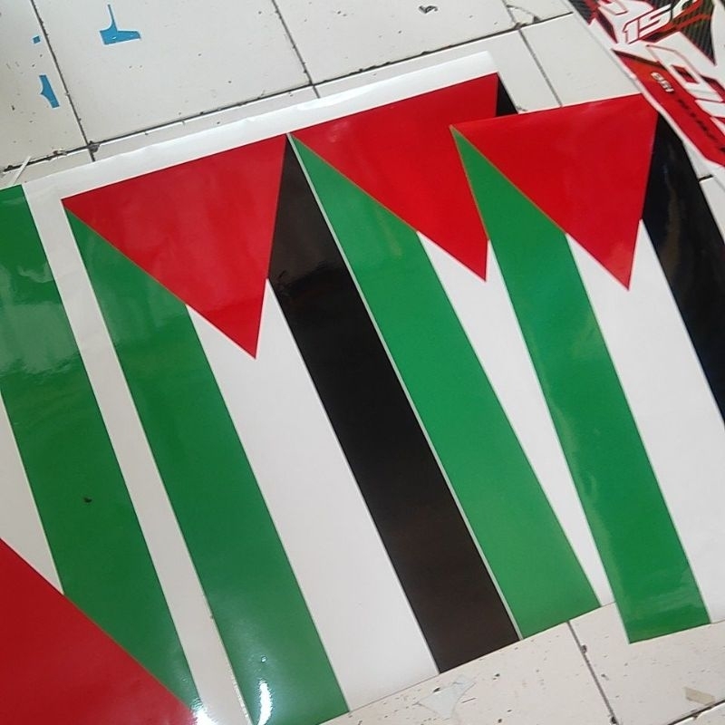 Palestinian flag sticker 30 x 70cm | Shopee Philippines