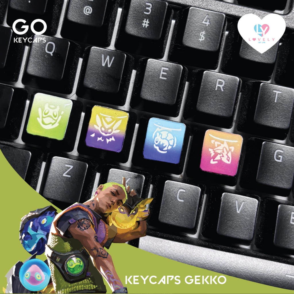 Keycaps PBT Valo Gekko Ability | GO KEYCAPS | Shopee Philippines