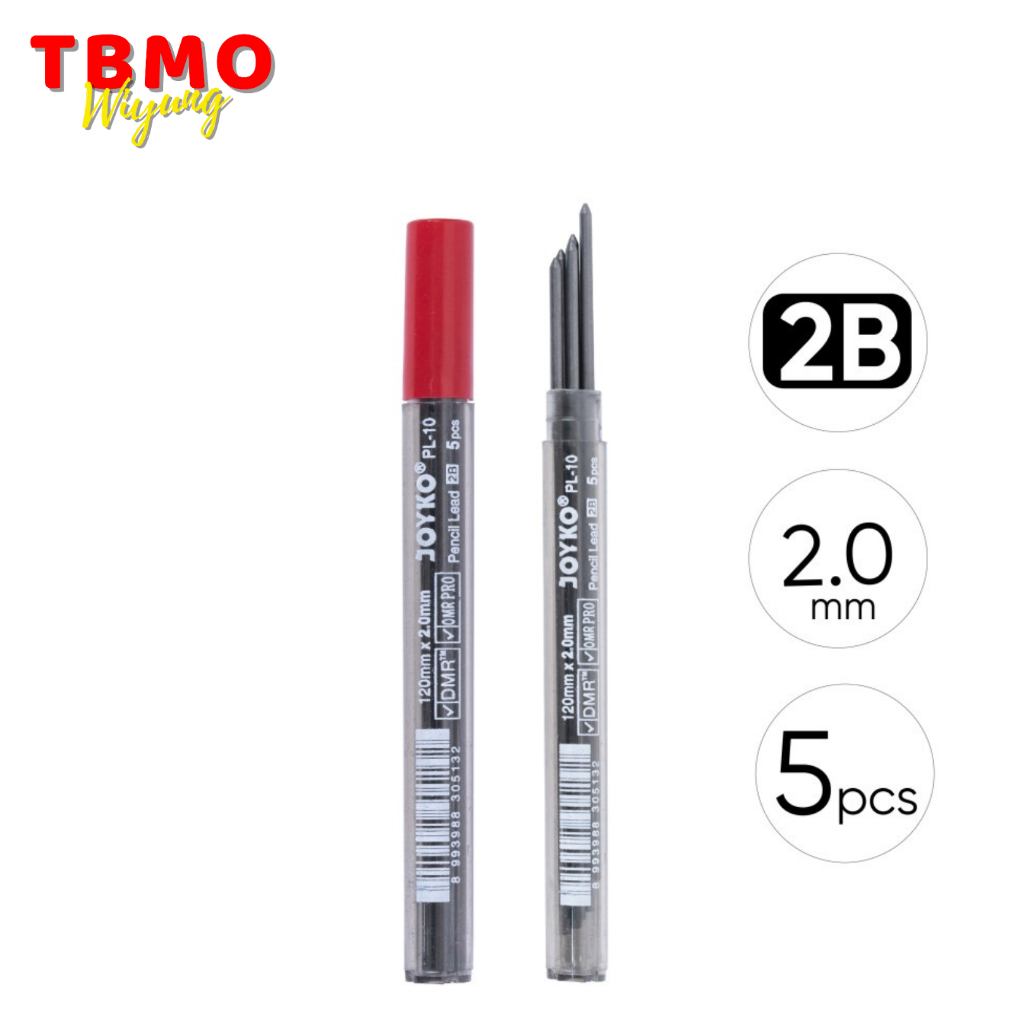 Tbmo Pencil Lead / Joyko PL-10 Mechanical Pencil Fill / 2B / 2.0 mm ...