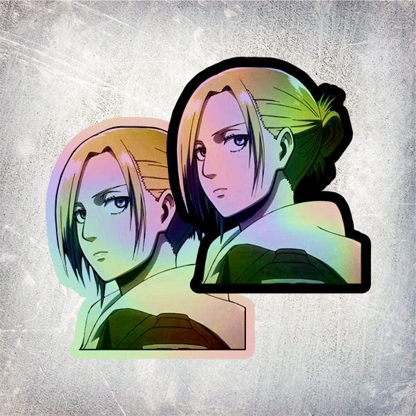 Anime ANNIE LEONHART ATTACK ON TITAN HOLOGRAM STICKER (SHINGEKI NO ...