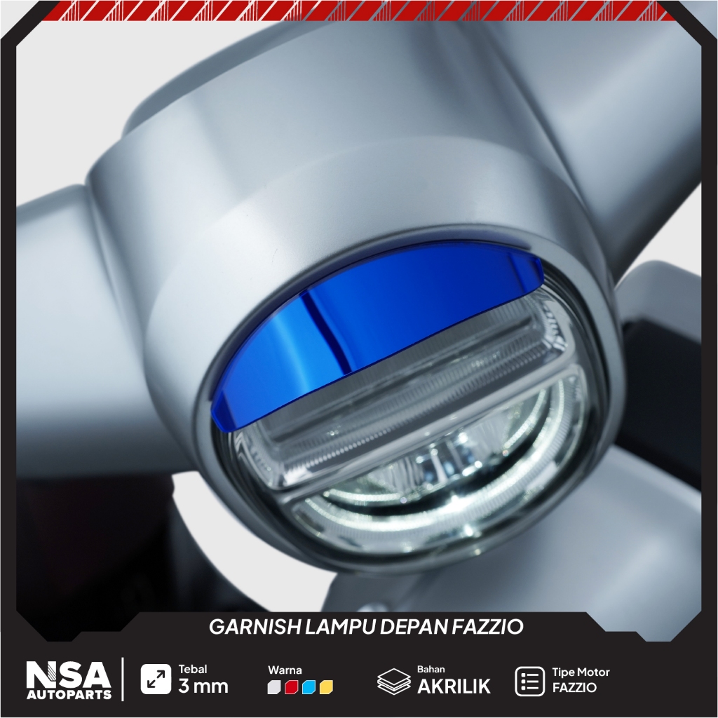 YAMAHA FAZZIO 125 FRONT HAT YAMAHA FAZZIO 125 EYEBROW GARNISH FAZZIO ...