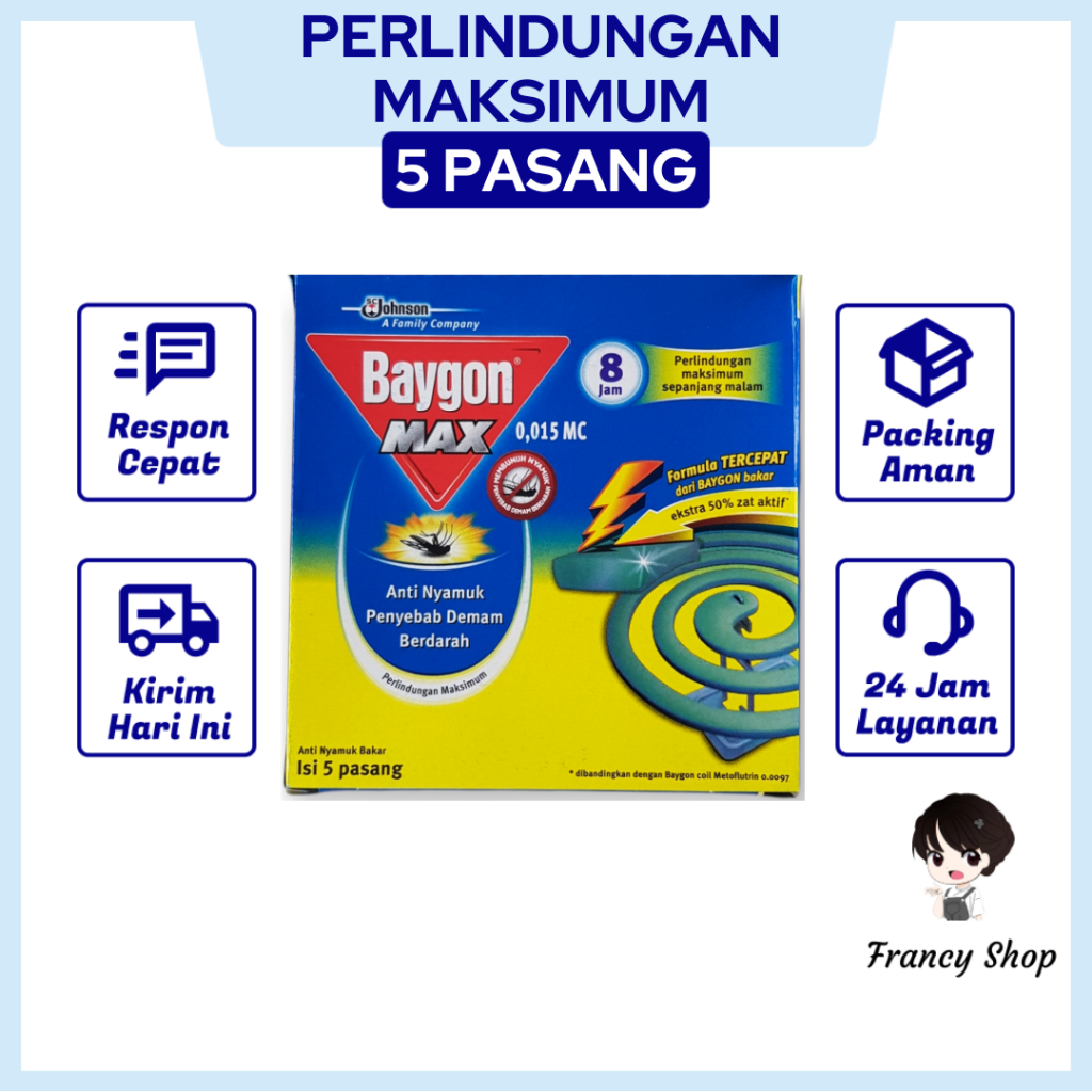 Baygon Mosquito Repellent Coil Green 125 gr contents 5 | Shopee Philippines