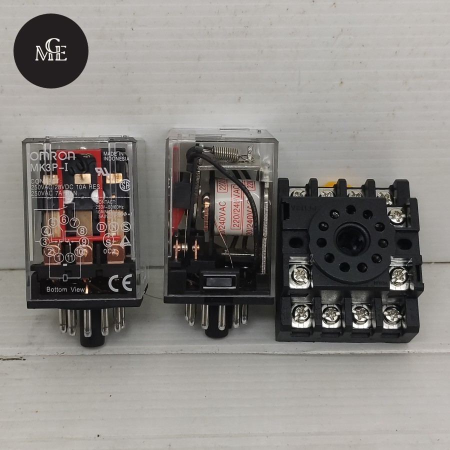 Omron MK3P 11 Pin Foot Relay 220VAC 24DC 12VDC not MKS3P Socket PF113A | Shopee Philippines