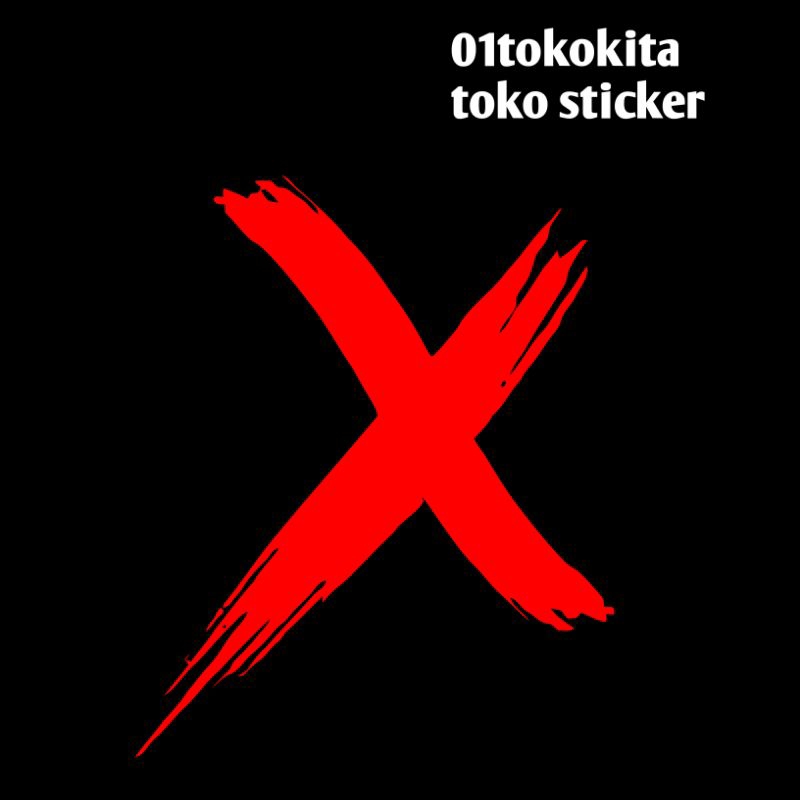 Sticker cutting Letter x Cross Motorcycle Helmet Variation cutting ...