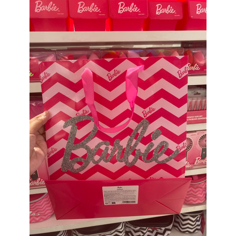 Miniso X BARBIE PAPER BAG LARGE | Shopee Philippines