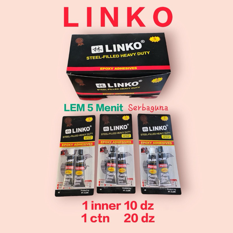 Linko Plastic Iron Glue 5 MINUTES DRY Epoxy Adhesives Mixed Glue ...